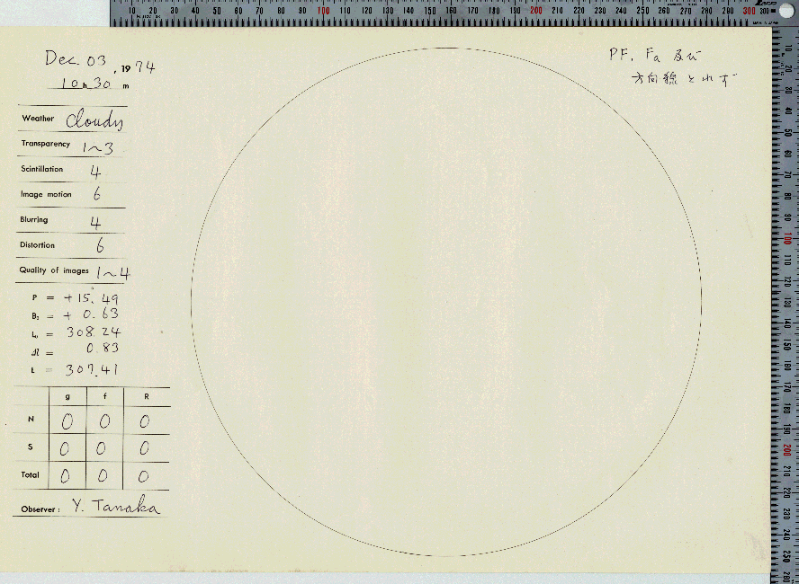 monochro sketch December 1974
