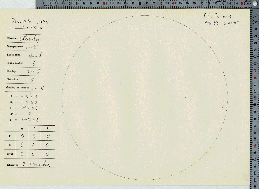 monochro sketch December 1974